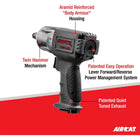 NitroCat 1375-XL 1/2-Inch Mini Composite Air Impact Wrench with Twin C