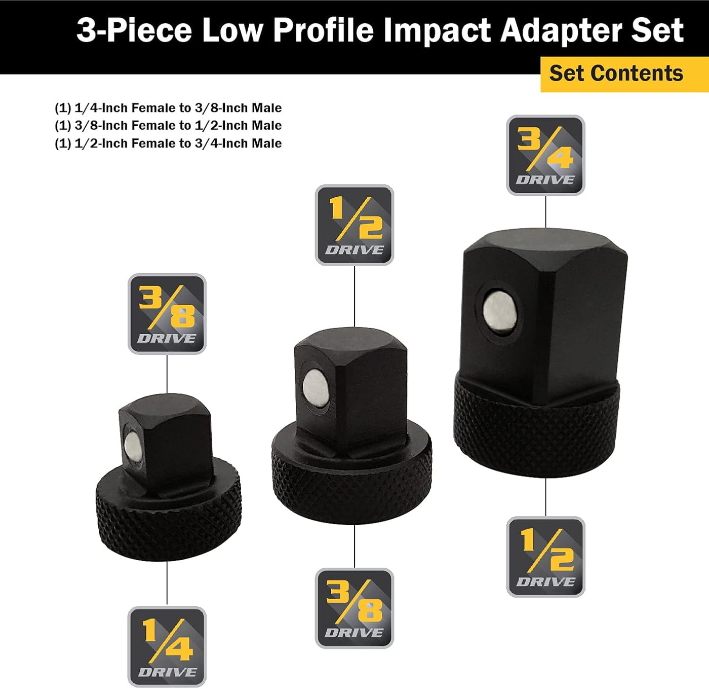 Titan Tools 30936 Low Profile Adapter Set