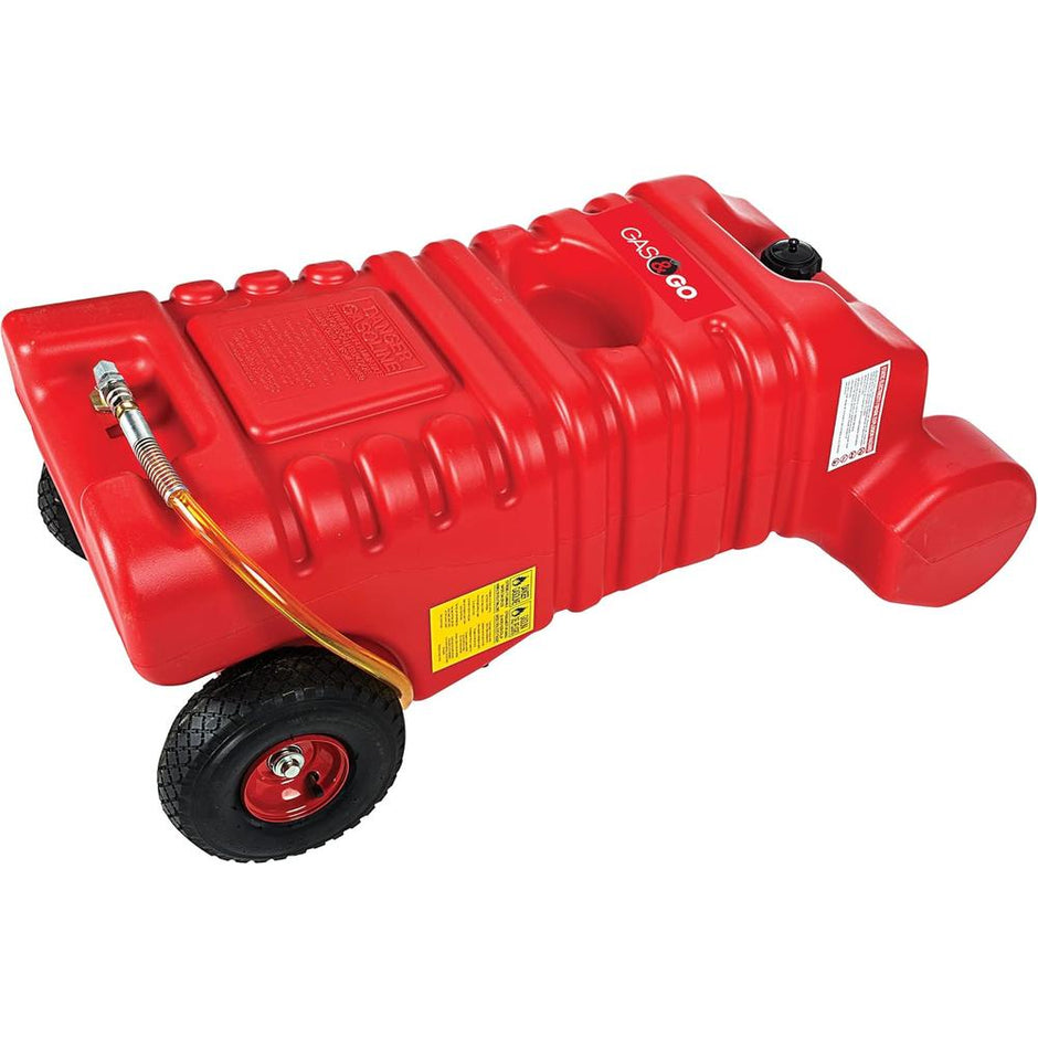 Fuel Cart FC-25PFC 25-Gallon Gravity Feed Gas Caddy, Red