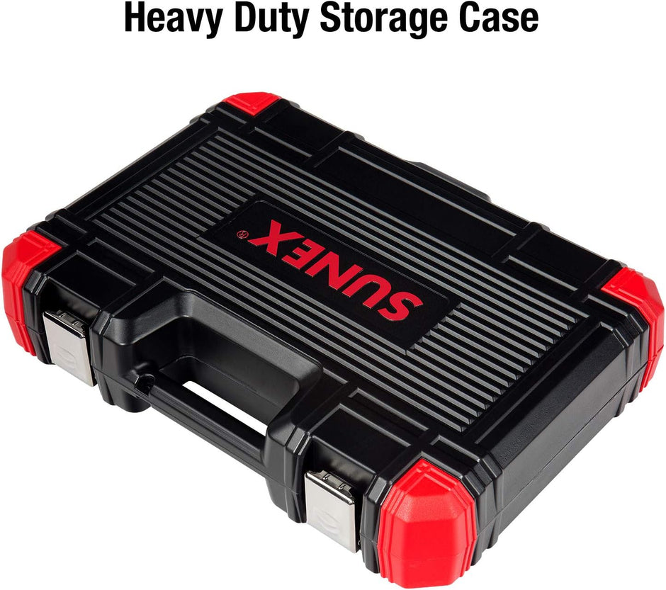 Sunex 2637L. ½" Drive. 6" Long Master Impact Hex Driver Set. 20Piece.