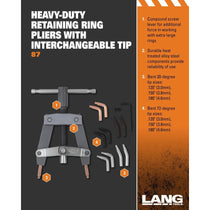 Lang Tools 87 Heavy Duty Pliers with Tip Kit