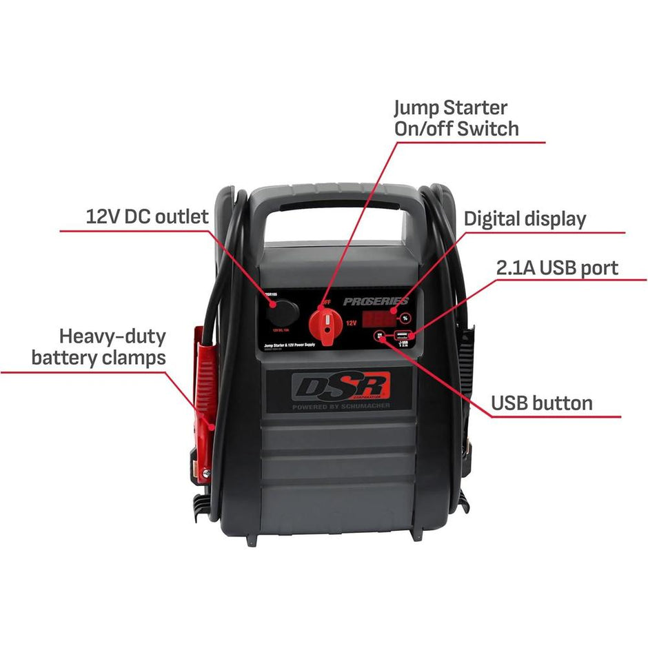 Schumacher DSR114 DSR Pro Series 12V DOE Jump Starter