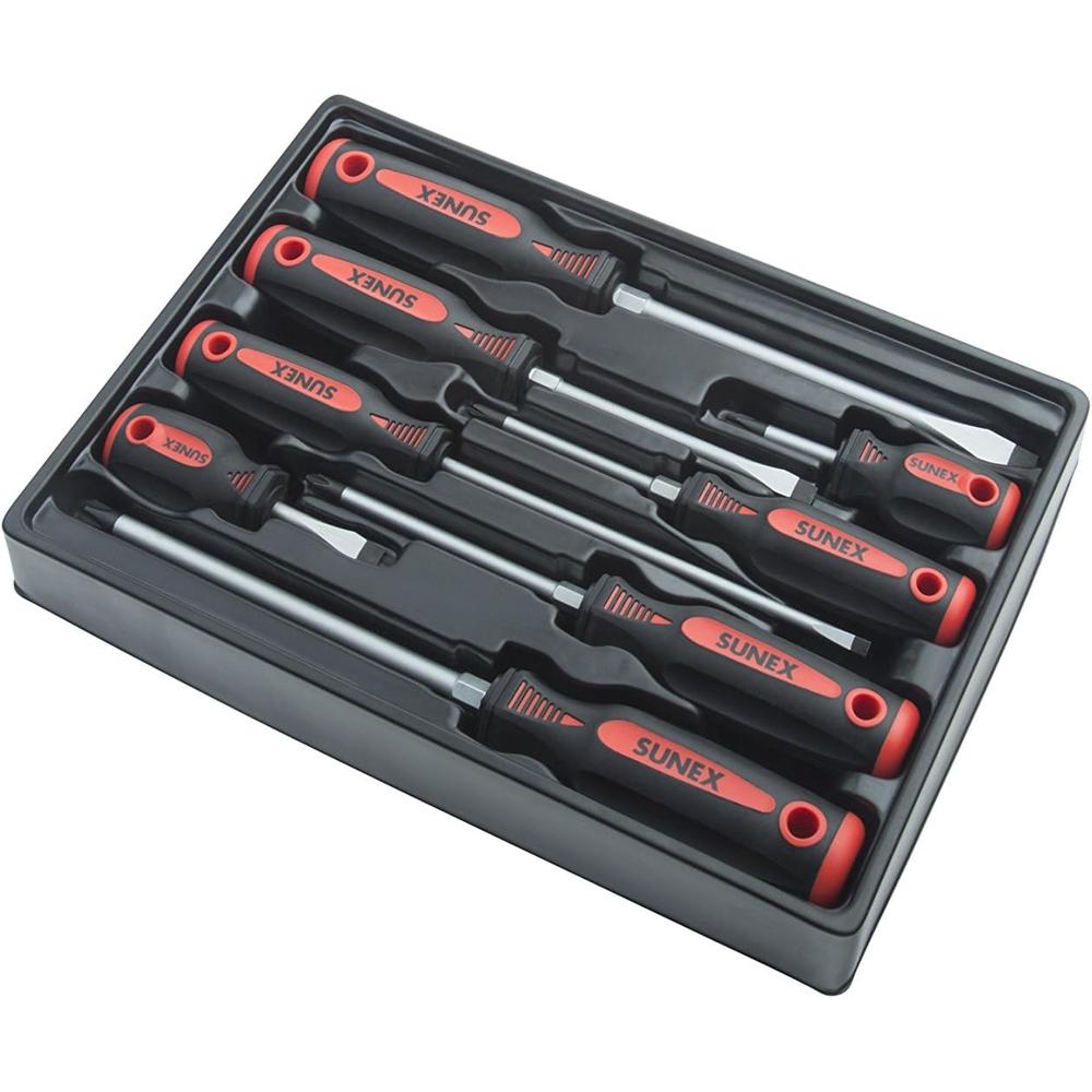 Sunex Tools 118SS Combination Screwdriver Set. 8Piece
