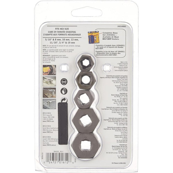 IRWIN Bolt Extractor Set, 5-Piece (394002)