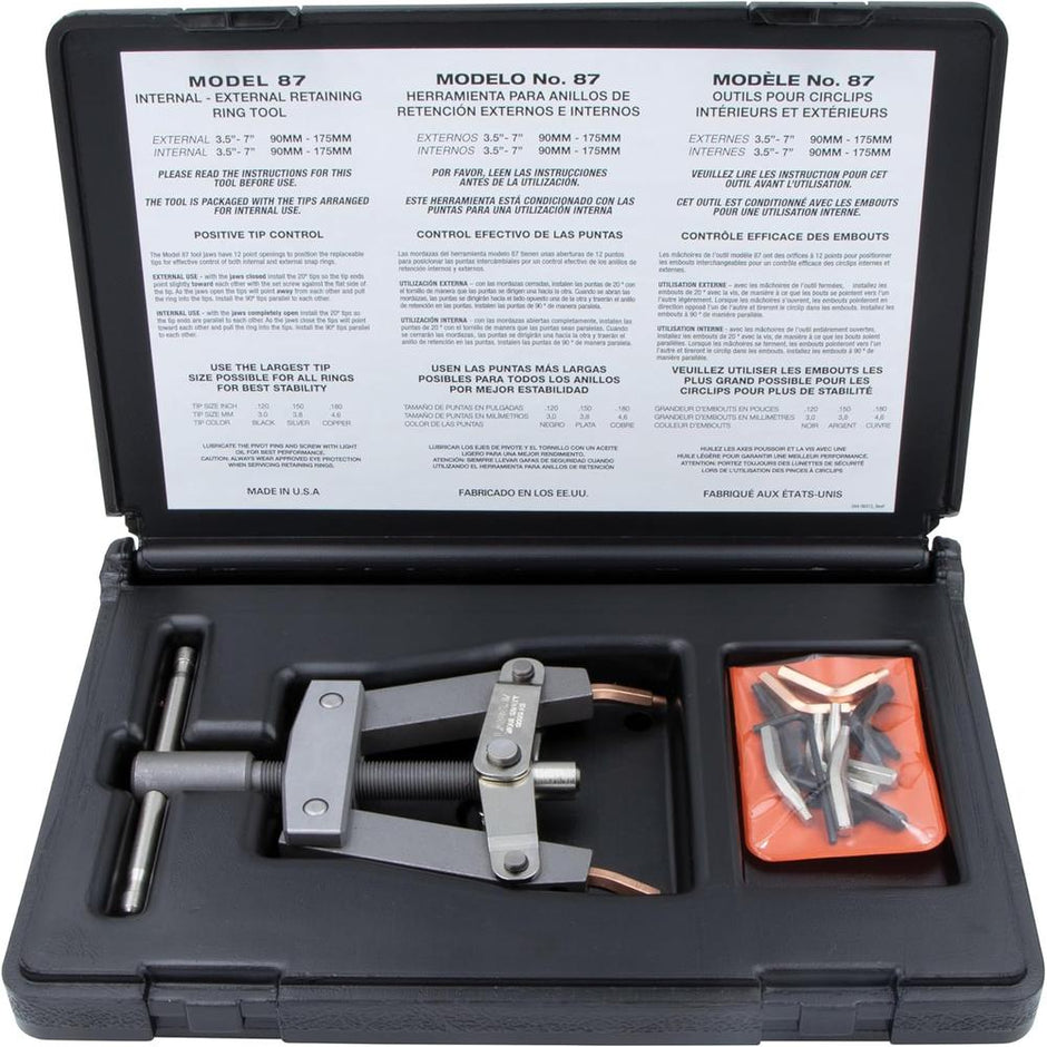 Lang Tools 87 Heavy Duty Pliers with Tip Kit