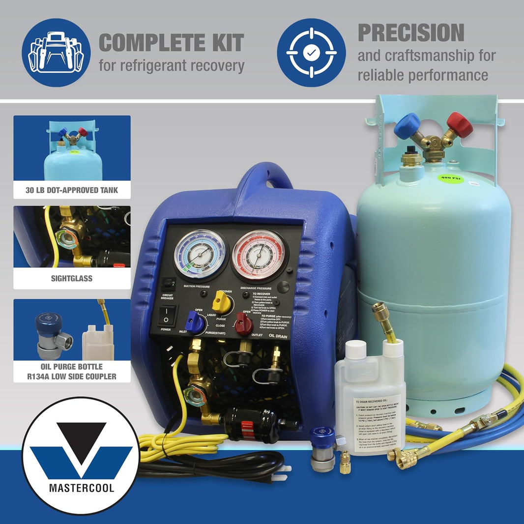 Mastercool 69100 Complete Air Conditioner Recovery System