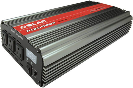 Clore Automotive PI20000X Solar 2000W Triple Outlet Power Inverter