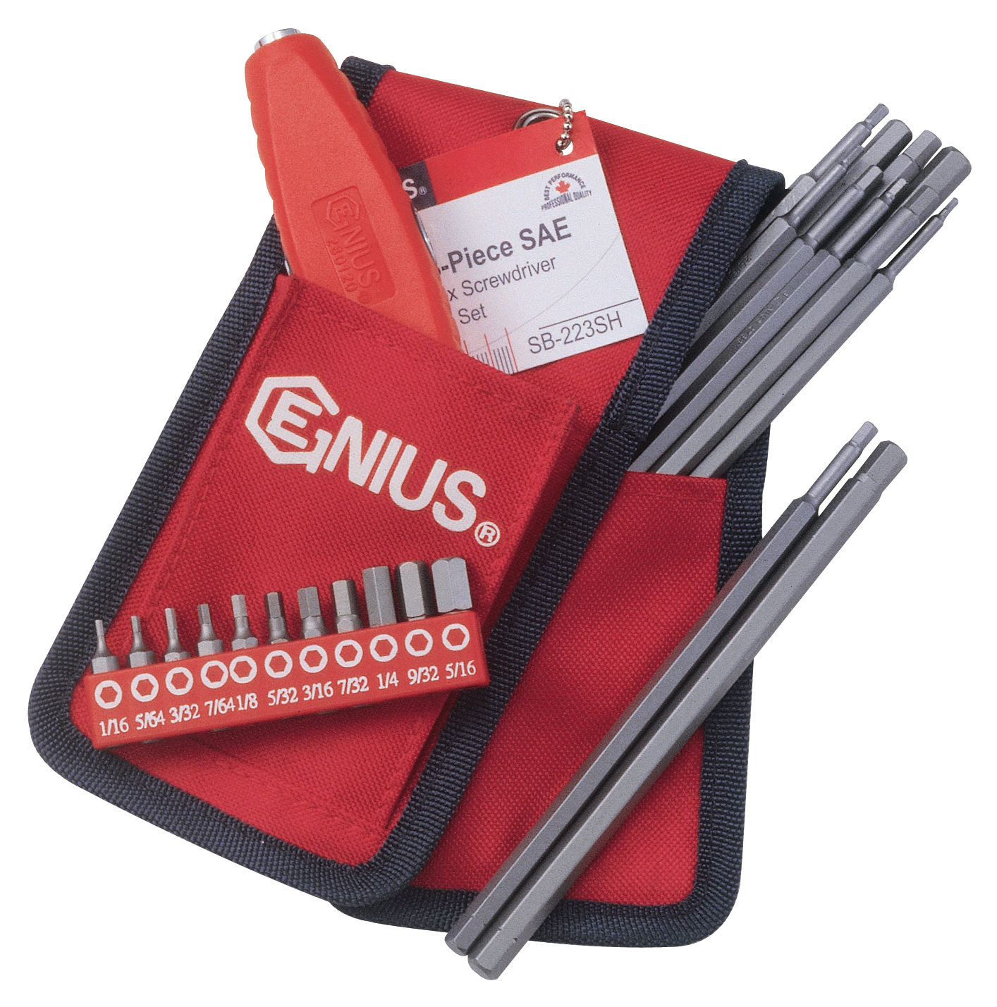 Genius Tools GNSSB223SH 23Pc Hex Screwdriver Bit