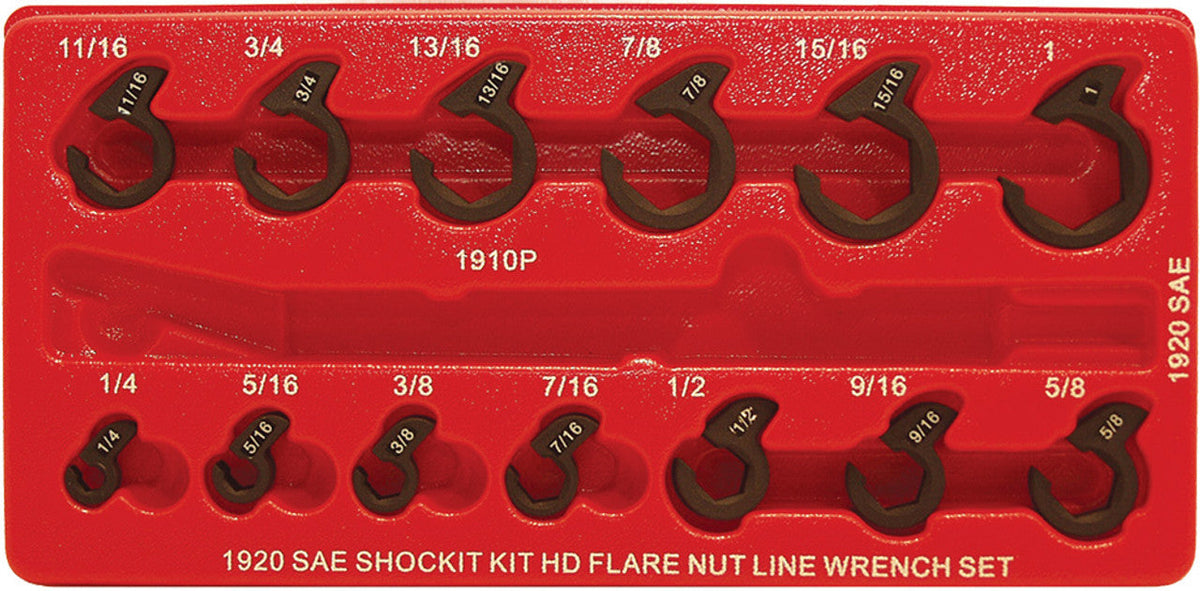 LTI Tools (Lock Technology) 1920 13-PC SAE Shockit Crows Foot Set
